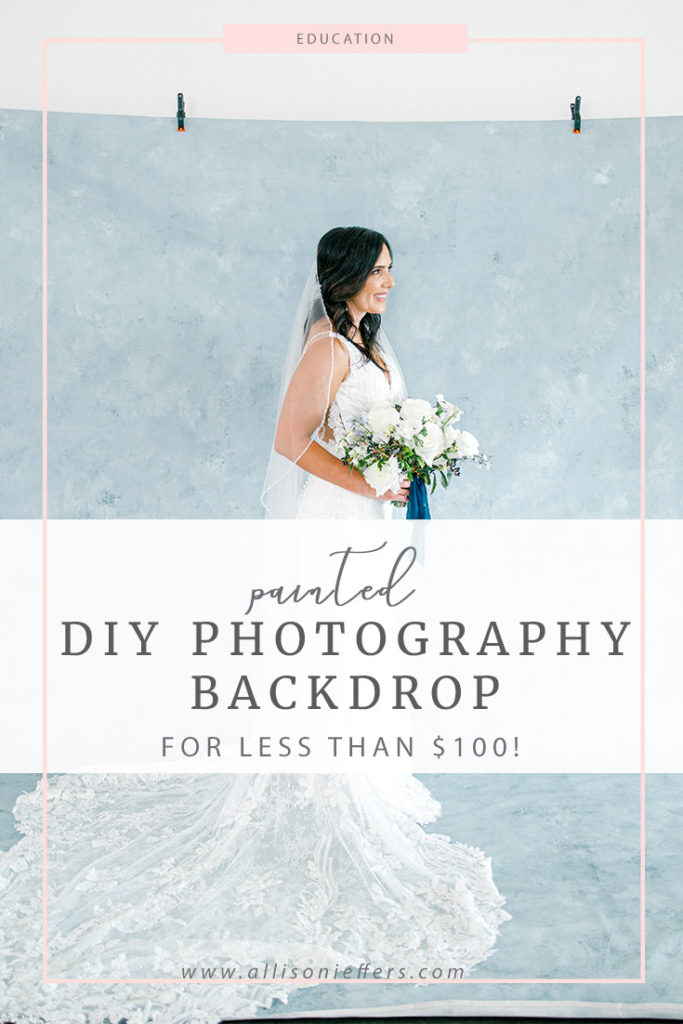 Painted DIY Photo Backdrop | Painted Dropcloth